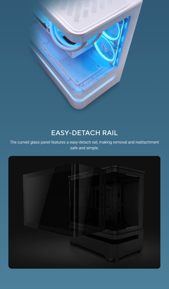 Asus Prime AP202 Curved Tempered Glass Panel Micro-ATX and Mini-ITX ...