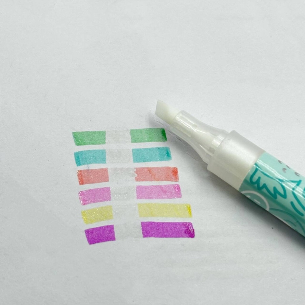Erasable Flash Highlighter Pen Set Colorful Stationery for School ...