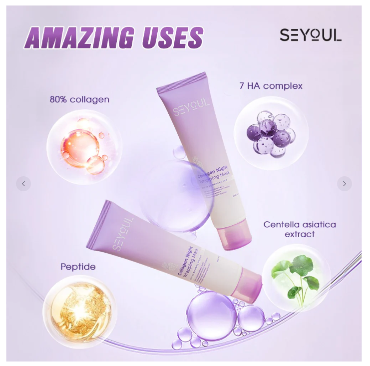 SEYOUL Collagen Wrapping Mask Brightens your skin, improves elasticity ...