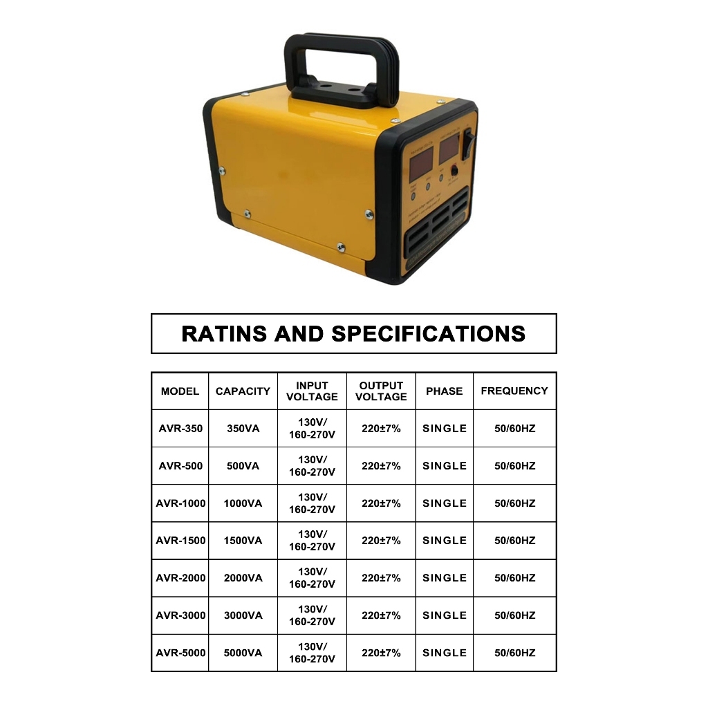 AVR-3000VA Automatic Voltage Regulator SVR-3000VA/2000VA/1500VA/1000VA ...