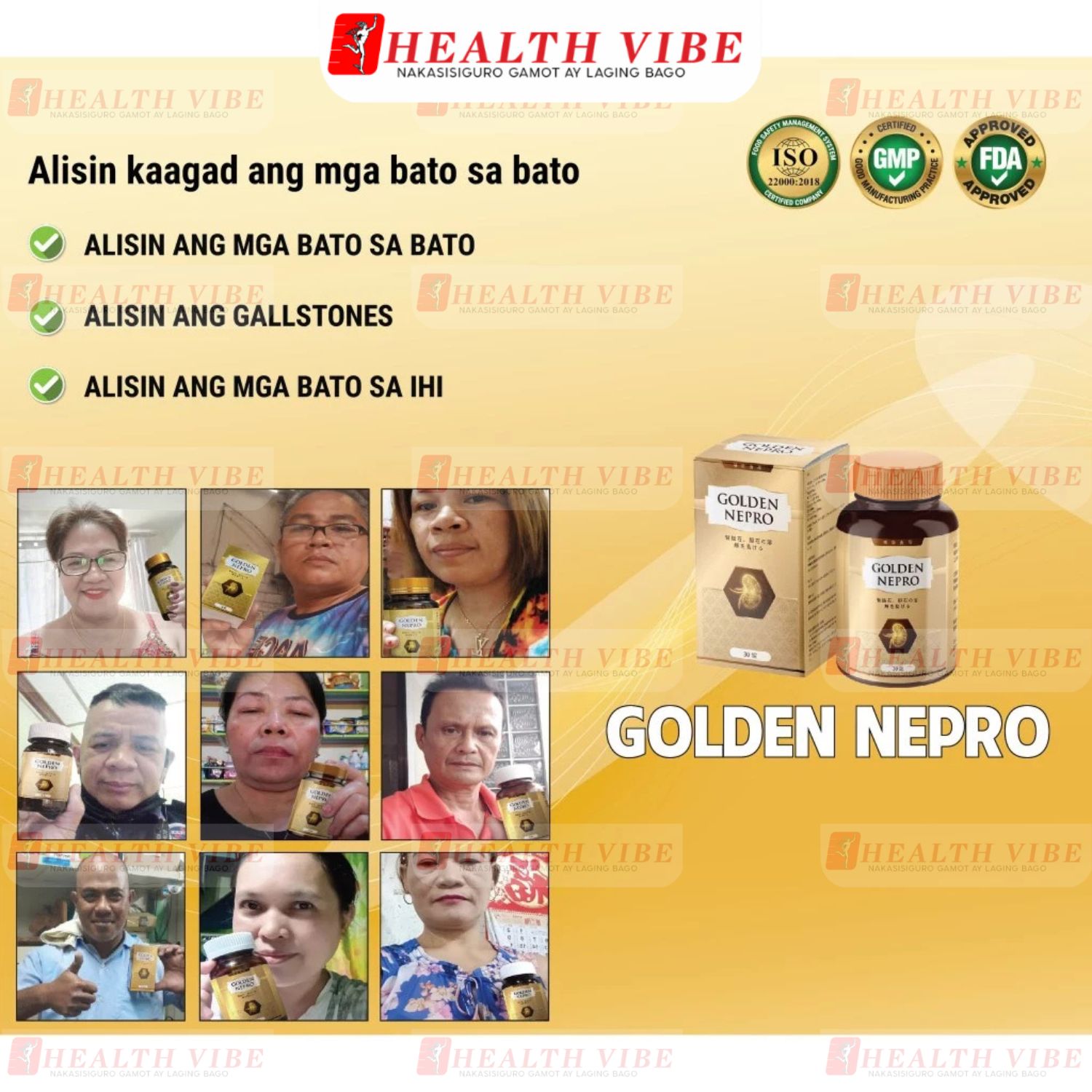 Golden Nepro - Kidney Support Supplement, Detox, Stone Breaker | Shopee ...