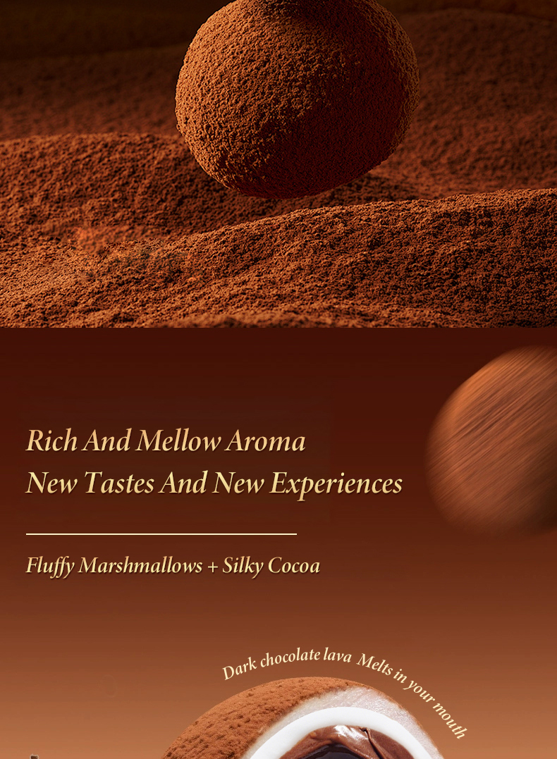 CHOCMET Mochi Balls with Rich Chocolate Lava Powder 150g Chocolate ...
