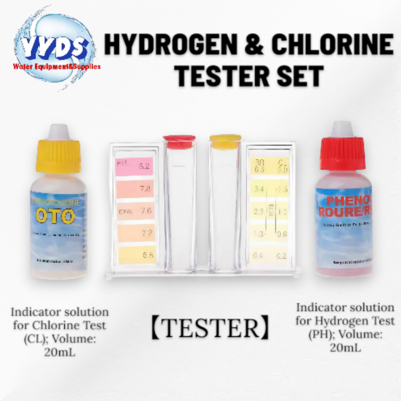 PH CHLORINE WATER TEST KIT FOR SWIMMING POOL HYDROPONICS AND AQUARIUM ...