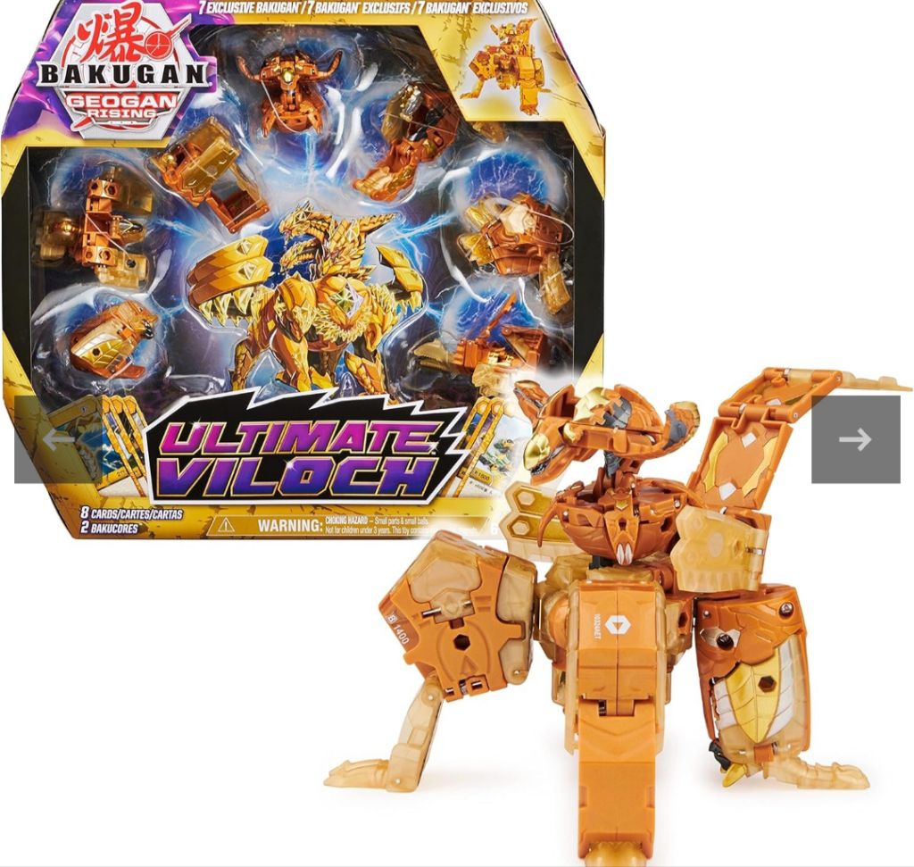 Bakugan Geogan Rising Ultimate Viloch | 7-in-1 Exclusive Bakugan Set ...