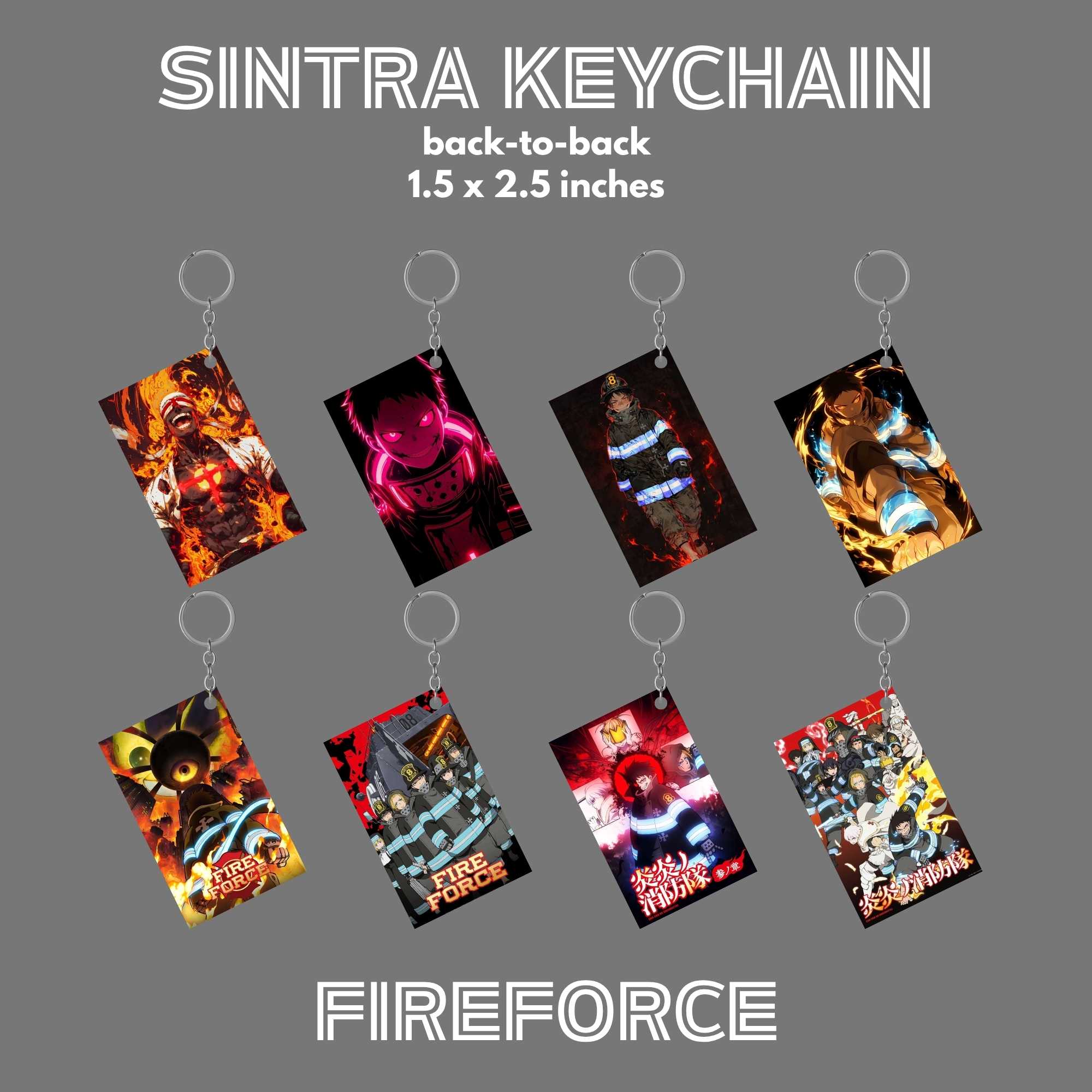 SINTRA KEYCHAIN | FIRE FORCE | SOUVENIR | ANIME | Shopee Malaysia
