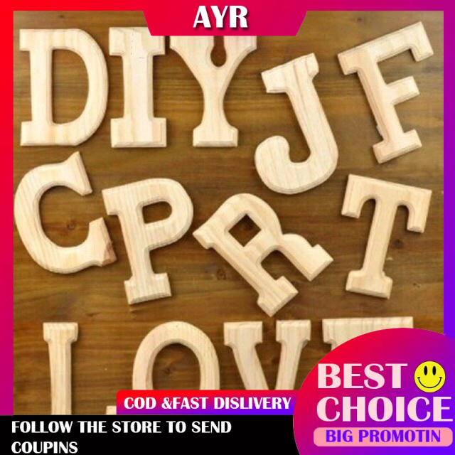 AYR letter design for wall wooden frame styro milestone board with ...