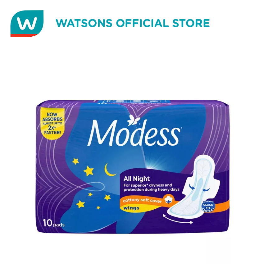 MODESS All Night with Wings Napkins 10s | Shopee Malaysia