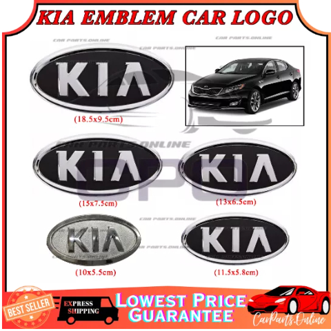 CPO KIA Car Logo Emblem Car Front Grille Emblem Logo Rear Trunk Badge ...