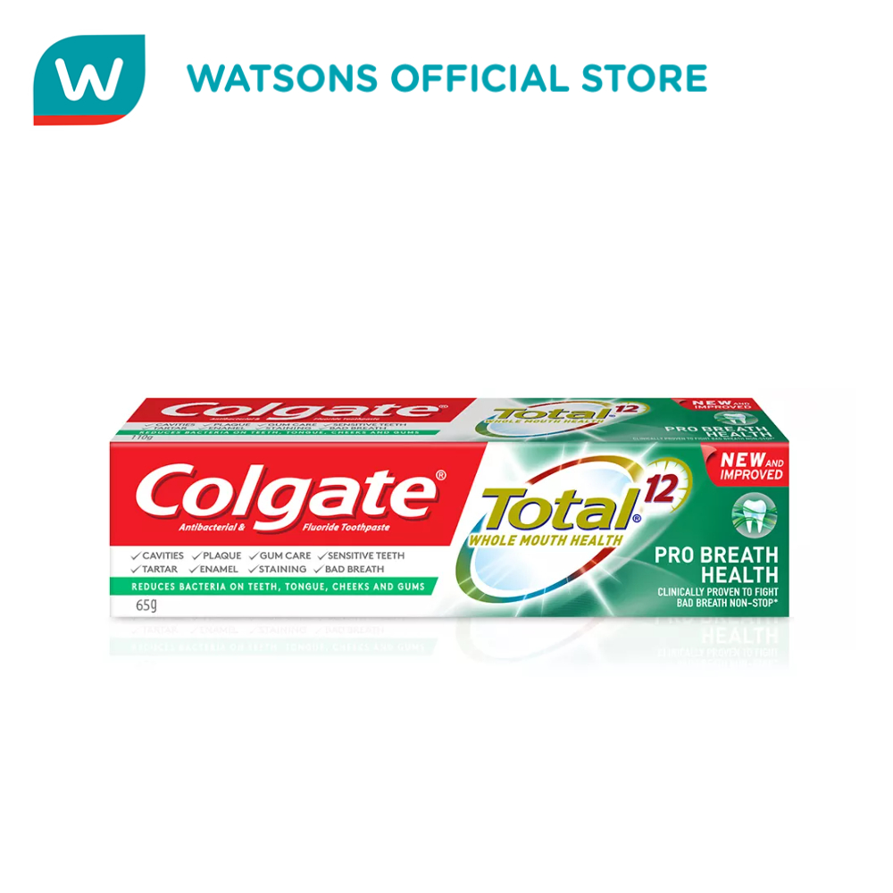 COLGATE Total Pro-Breath Health Whole Mouth Health Toothpaste 65g ...