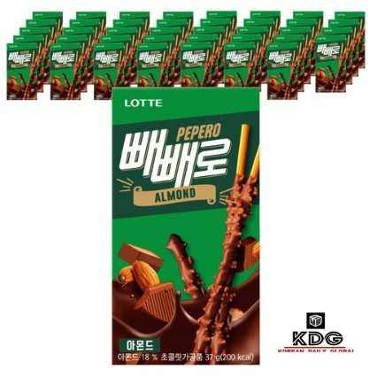Lotte Almond Pepero and Chocolate 40cases(1box)EXP:Sep.2025 | Shopee ...