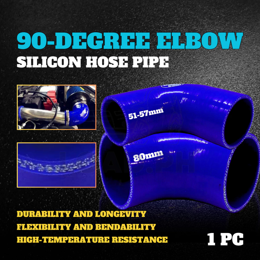 LD Car Universal High Performance 90 Degree Elbow Coupler Silicone Hose ...