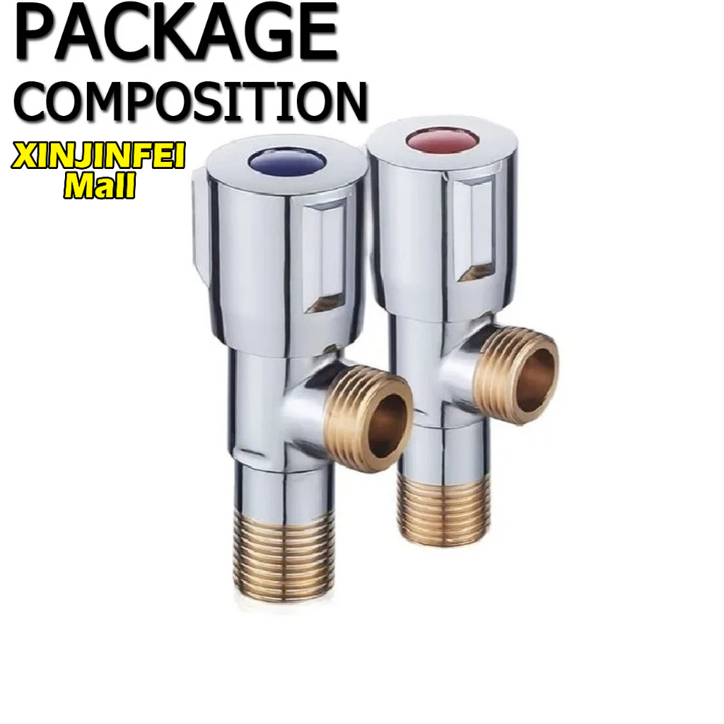 Household Angle Valve Male Thread 2 Ways Rotary 304 Stainless Steel ...