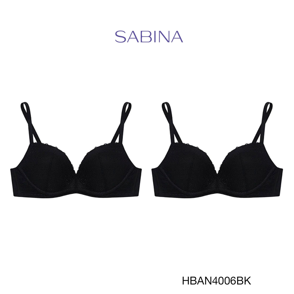 (Set 2 pcs.) Sabina Super push up Invisible Wire Bra style no ...