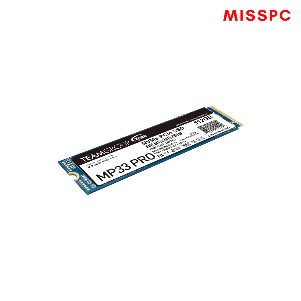Teamgroup MP33 PRO M.2 GEN3 NVMe PCIe SSD (Model MP33 PRO) 512GB ...