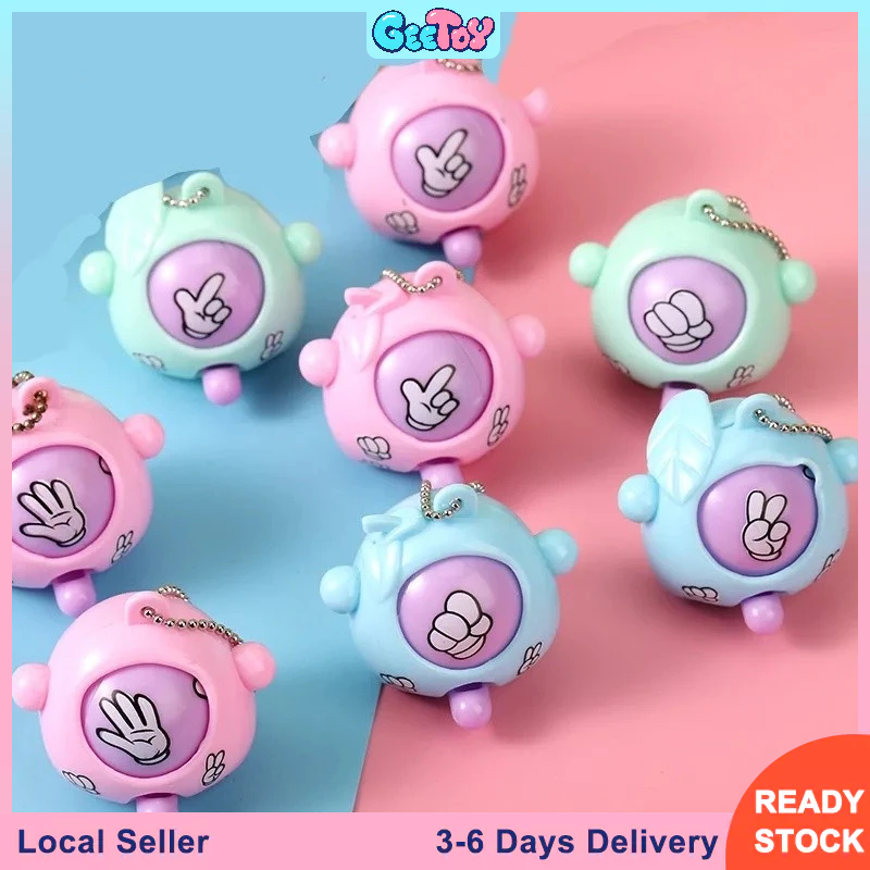 Geetoy 5pcs Mini Finger-guessing Rock Paper Scissors Guessing Fidget ...