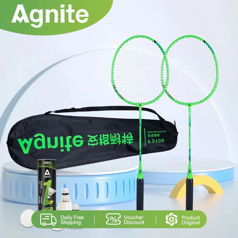 Agnite by Deli 16-18lbs Badminton Set 2PCS Beginners Training Durable ...