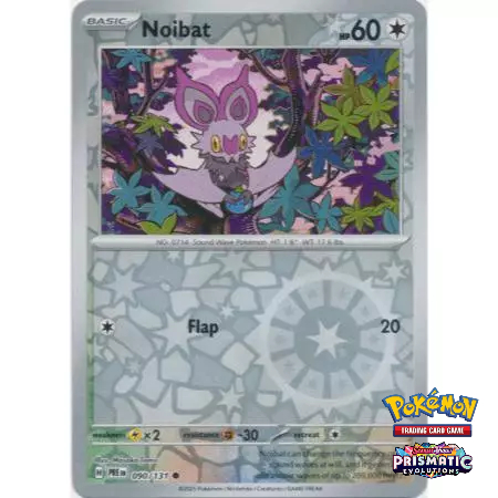 Pokemon Trading Card Game - Prismatic Evolutions - Noibat (Reverse Holo ...