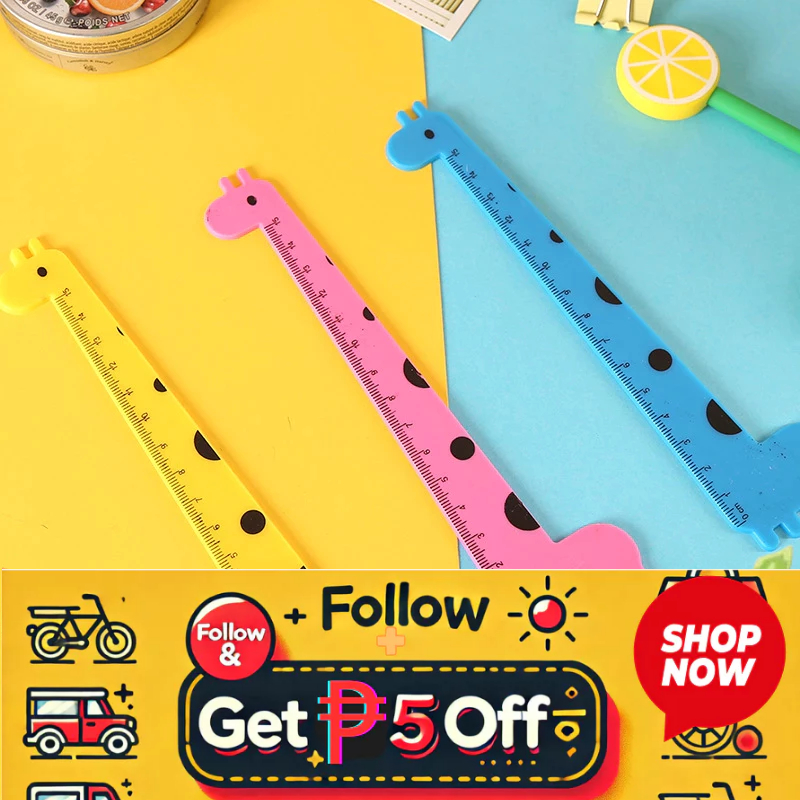 Cartoon student ruler creative animal elephant 15cm ruler cute primary ...