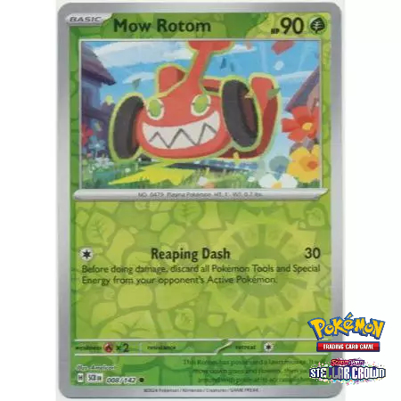 Pokemon Trading Card Game - Stellar Crown - Mow Rotom (Reverse Holo ...