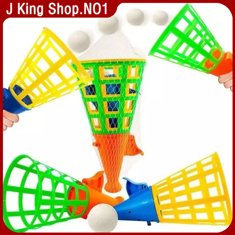 J King Pop-Pass-Catch Ball Game Beach Sports Toy Catch Launcher Baskets ...