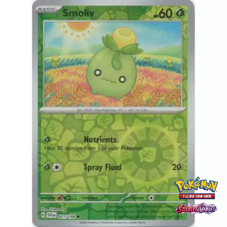 Pokemon Trading Card Game - Scarlet and Violet - Smoliv (Reverse Holo ...