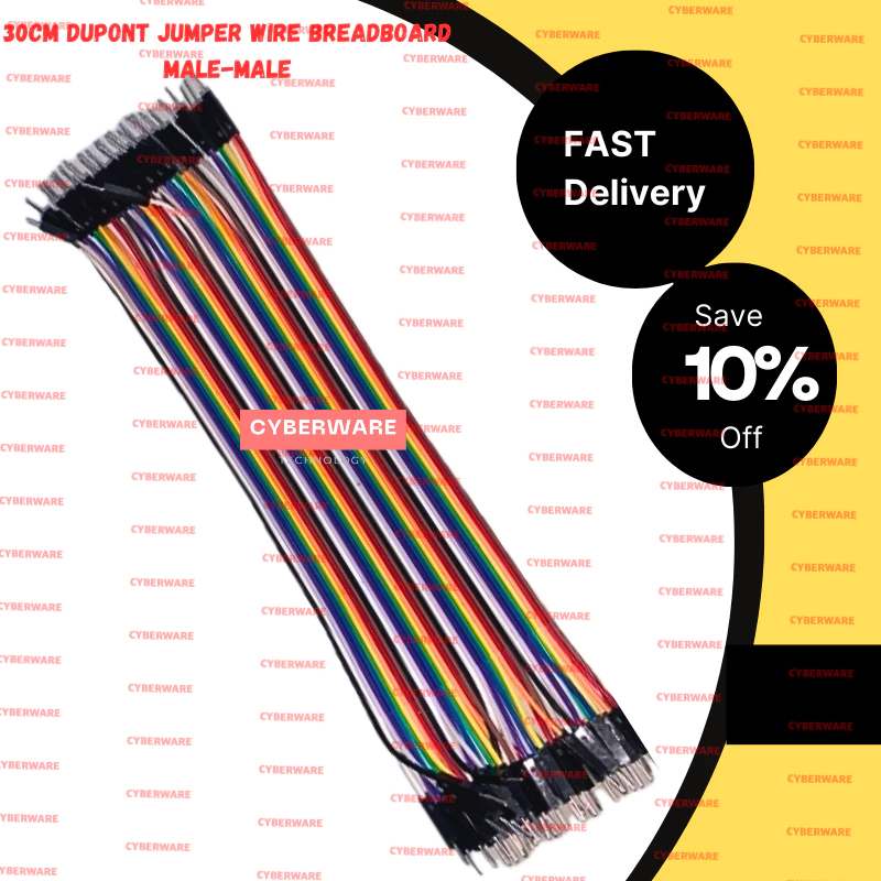30cm Dupont Jumper Wire Set – Male to Male for Arduino, Raspberry Pi ...
