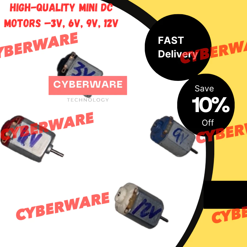 High-Quality Mini DC Motors –3V, 6V, 9V, 12V | Shopee Malaysia