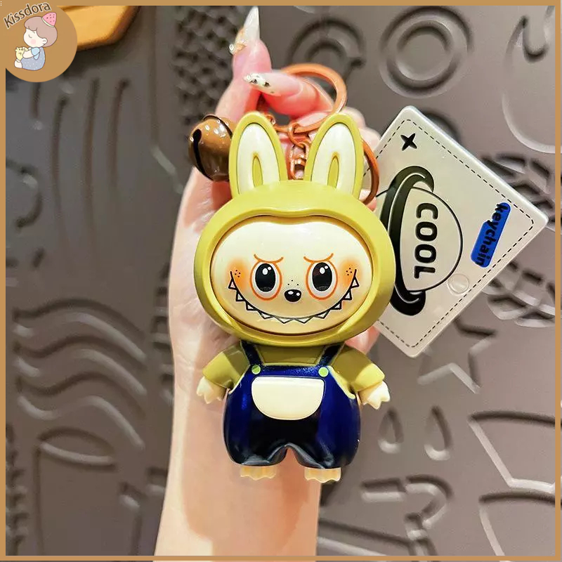 Kissdora Labubu Face-Changing Doll Keychain Kawaii Keychain For Bag ...