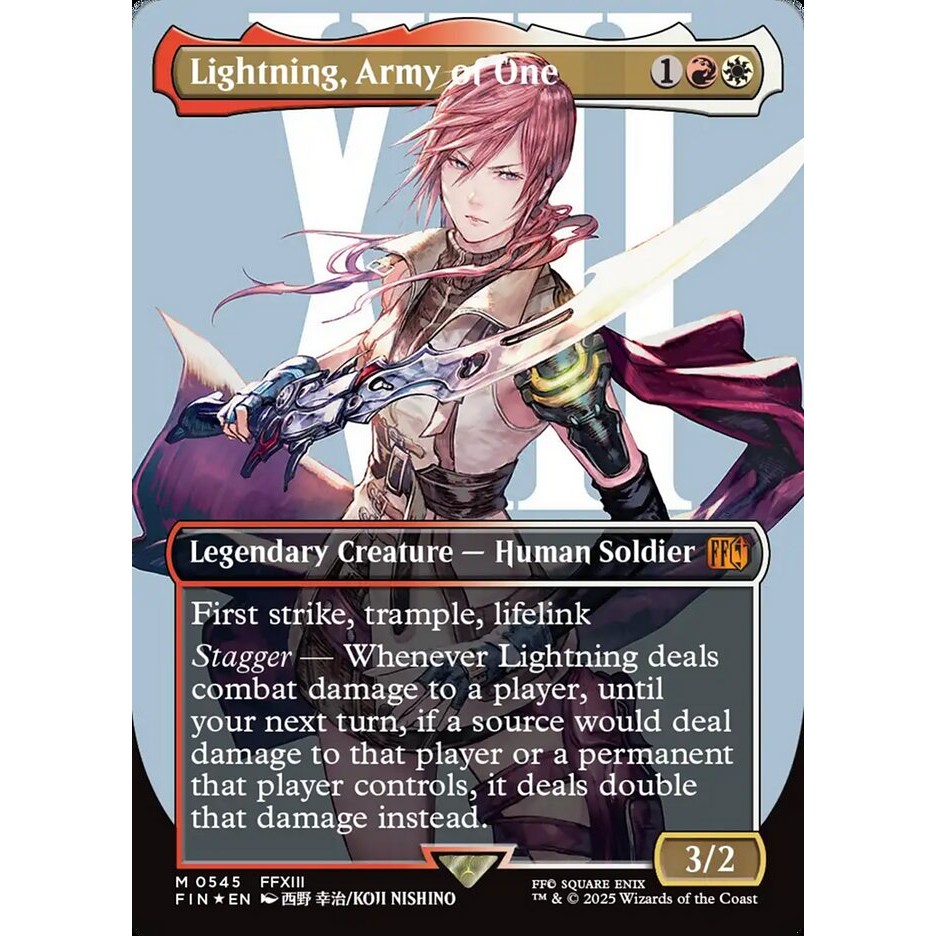 Lightning, Army of One Full Art (HIGH QUALITY PROXY, CARD REQUEST ...
