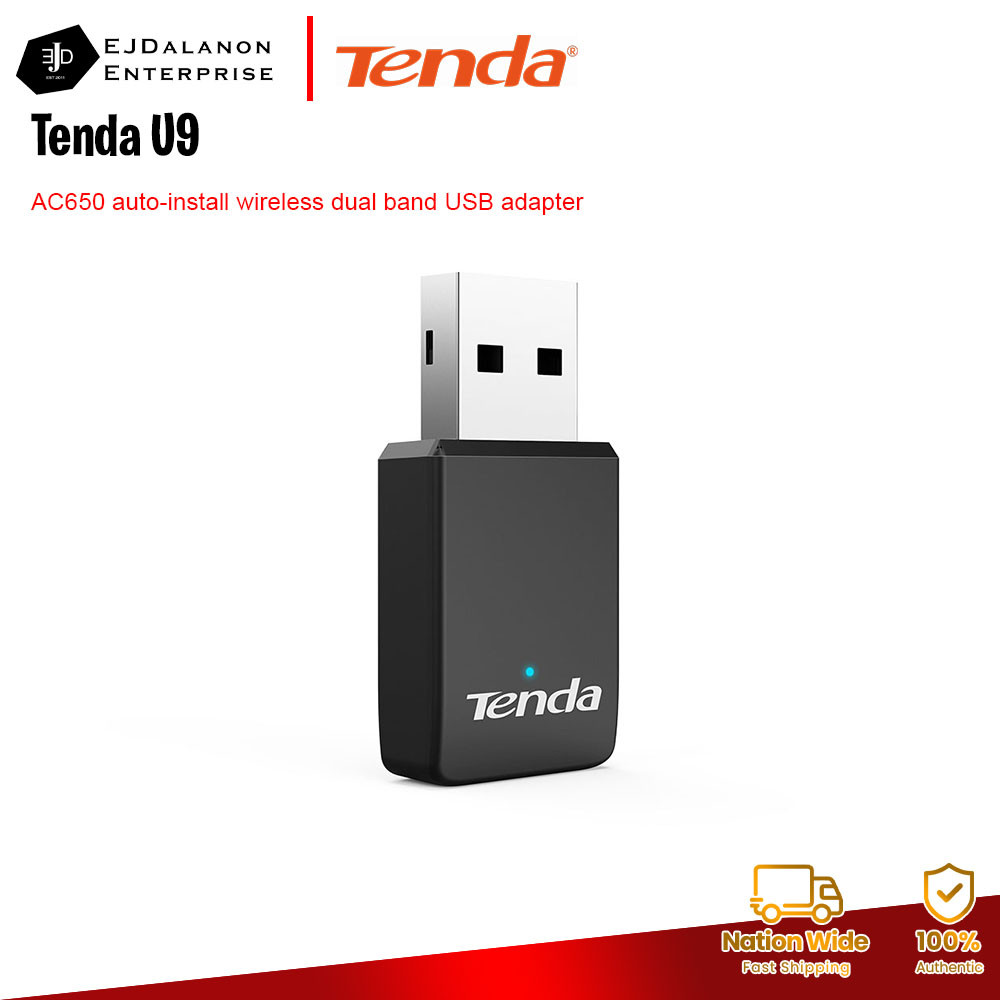 Tenda U9 AC650 auto-install wireless dual band USB adapter | EJDalanon ...