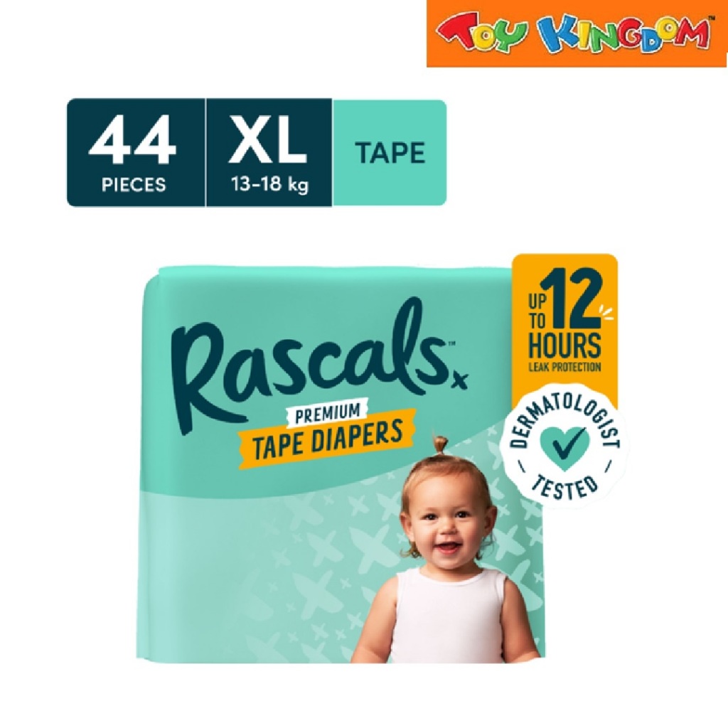 Rascal + Friends Taped Diapers Jumbo Pack XL 44 Pads | Shopee Malaysia