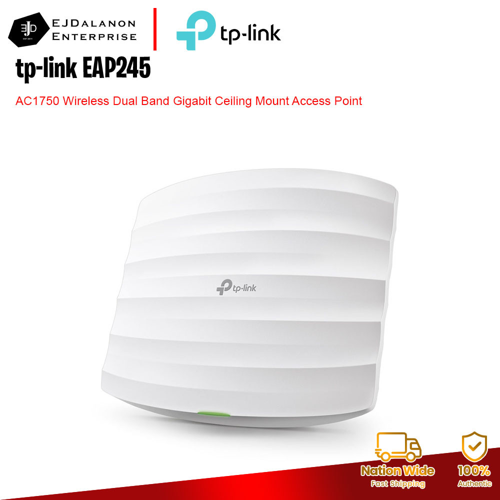 tp-link EAP245 AC1750 Wireless Dual Band Gigabit Ceiling Mount Access ...