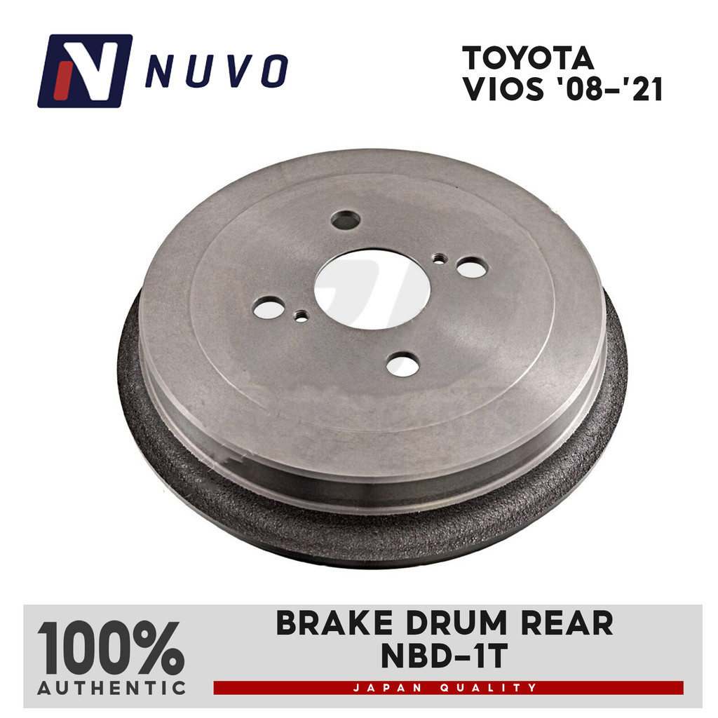 NUVO BRAKE DRUM TOYOTA VIOS 2008-2021 REAR (42431-0D100) NBD-1T ( 1 PC ...