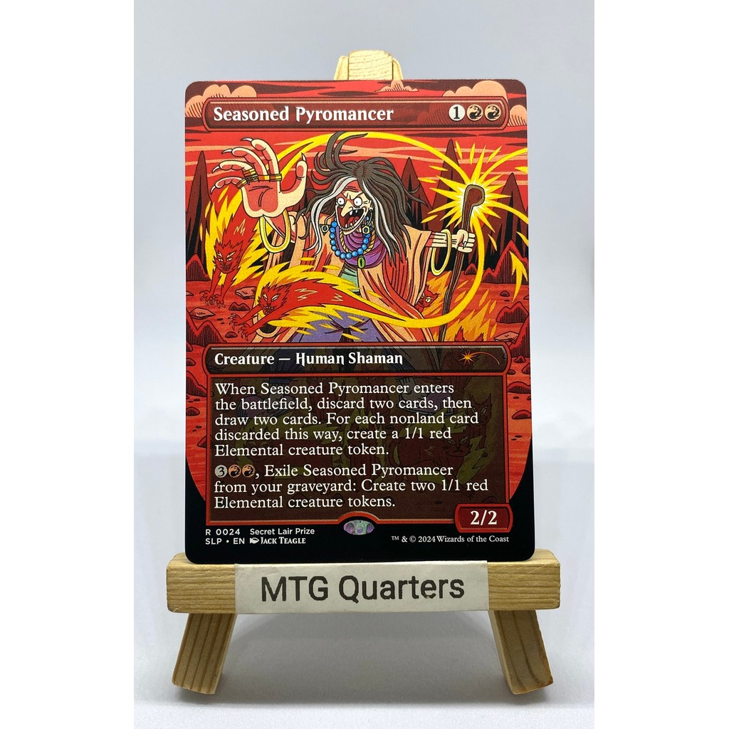 Pr0xy Card - Seasoned Pyromancer (Borderless) | Secret Lair Showdown (SLP) | Shopee Malaysia