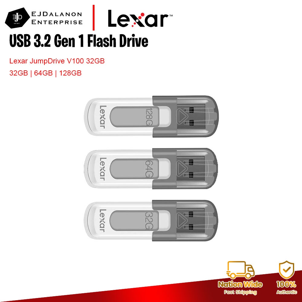 Lexar JumpDrive V100 USB 3.2 Gen 1 Flash Drive | EJDalanon Enterprise ...