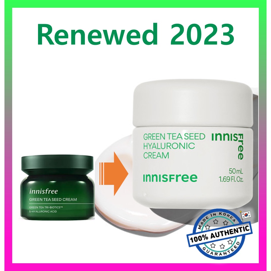 innisfree Green Tea Seed Hyaluronic Cream 50ml (2023 AD) | Shopee Malaysia