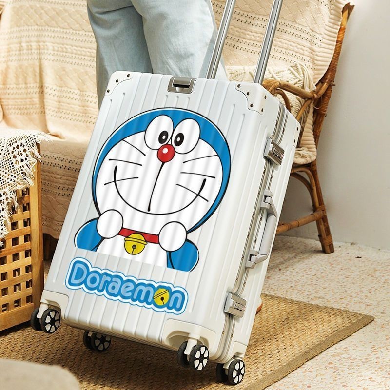 Cartoon Cute Doraemon Luggage Sticker Large Waterproof Travel Box ...