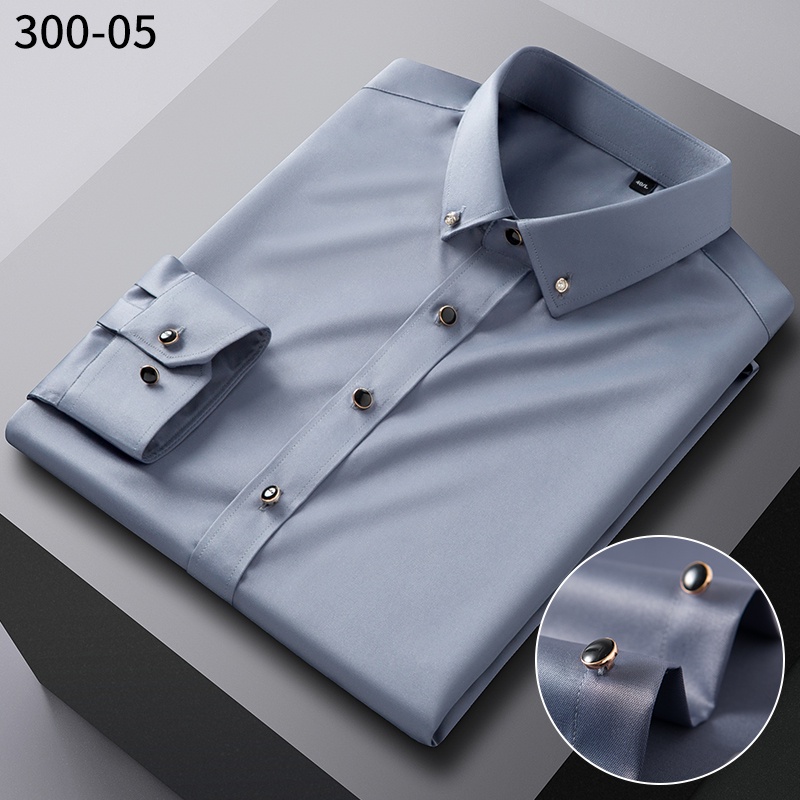 Smart Casual Long Sleeve Non Iron Social Office Business Working Formal ...
