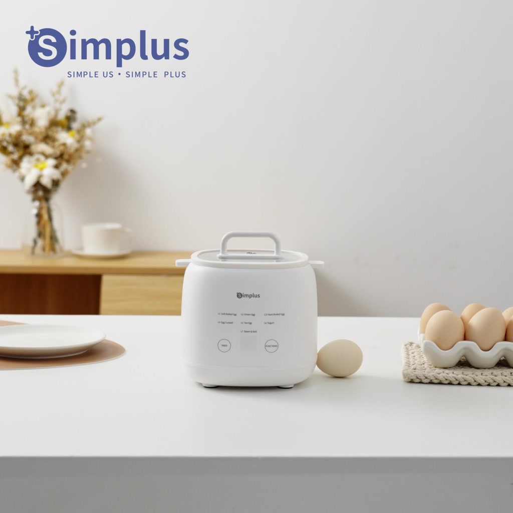 Simplus Egg Cooker | 7 Modes | 24h Reservation | SUS304 Steaming Bowl ...