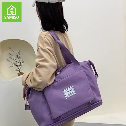 🇲🇾 MY Stock Foldable Travel Bag, Expandable Waterproof Hand Carry ...