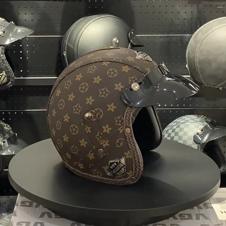 Retro Motorcycle Helmet🔥special offer🔥 VGV Official Genuine Harley Full ...