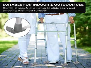 XI 2 4 Pcs Walker ski Glides Replacement Glides Caps Universal Skis for ...