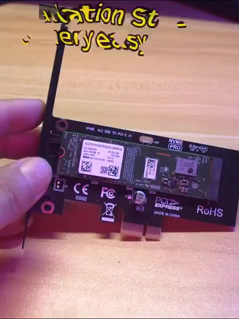 JEYI M.2 NVME SSD to PCIe 4.0 x1 Adapter Card, 2280 SSD PCIE X1 Expansion Card , PCI-E GEN4 ...