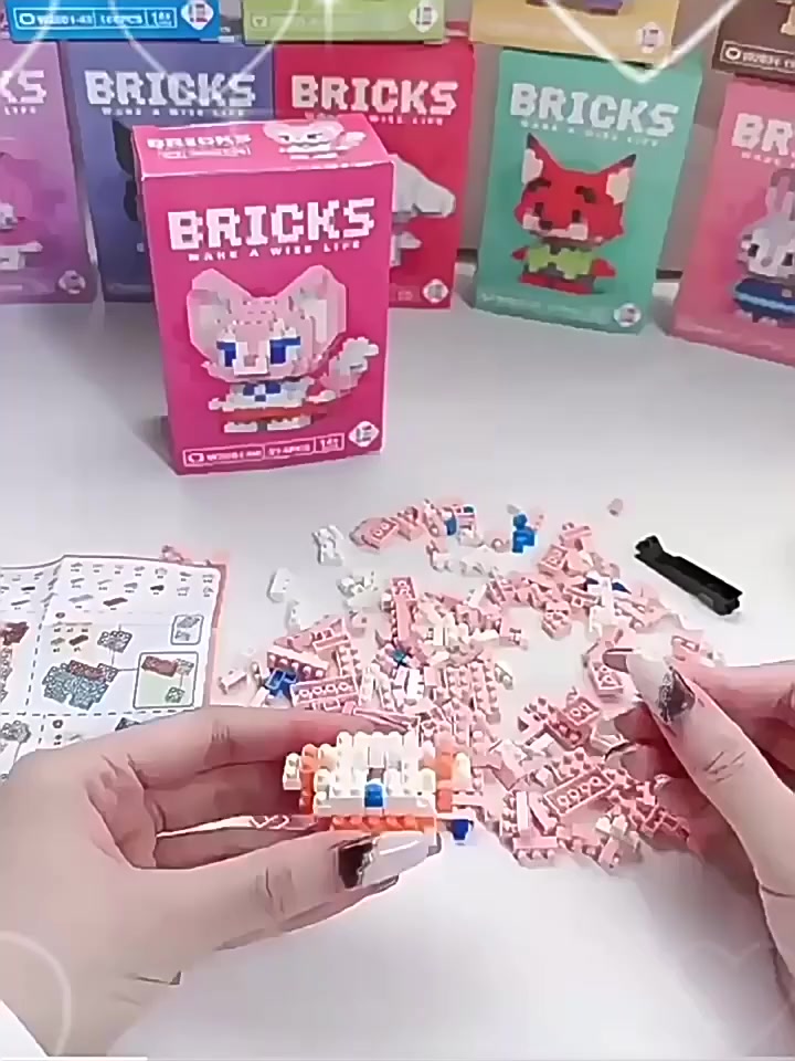 【60 Styles】DIY Mini Building Block SpongeBob Character Pooh Bear Model ...