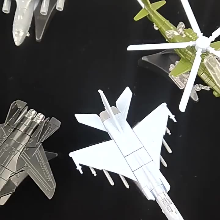 1/144 Scale 8 Styles Airplane Assembly Model AV-8A F-5E F15 F/A-18 UH1H MI8 SU25 J16 Fighter ...