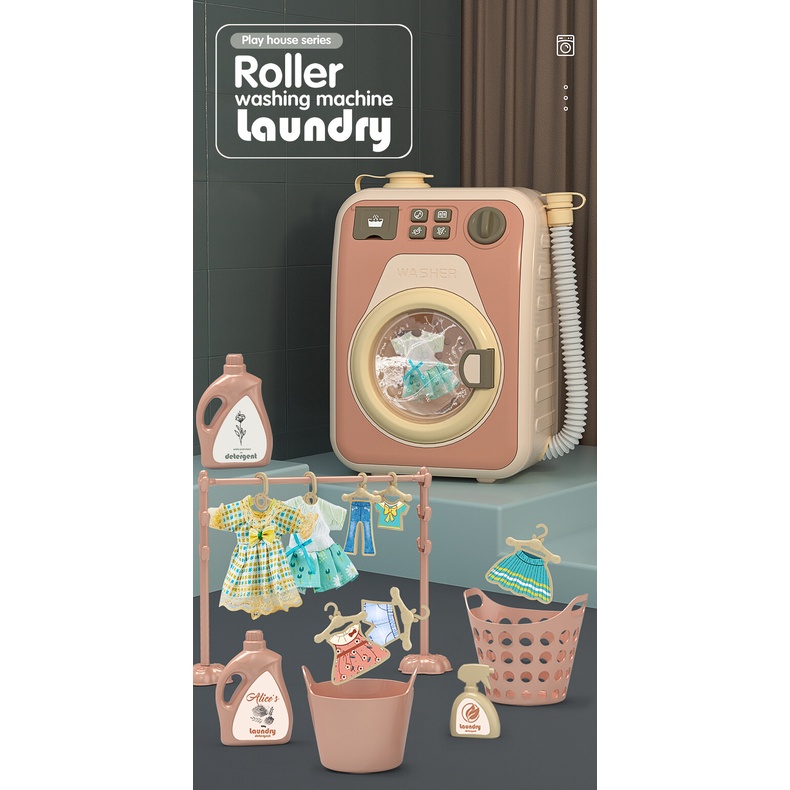 Front Load Roller Washing Machine Pretend Play Simulation Washing ...