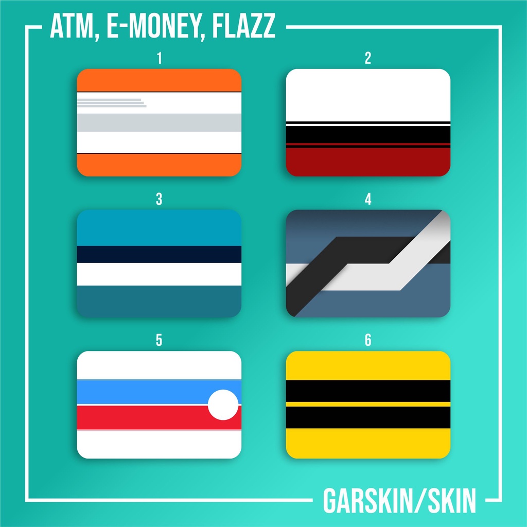 Garskin ATM STICKER / ATM CARD STICKER / SKIN ATM CARD / DEBIT / CREDIT ...