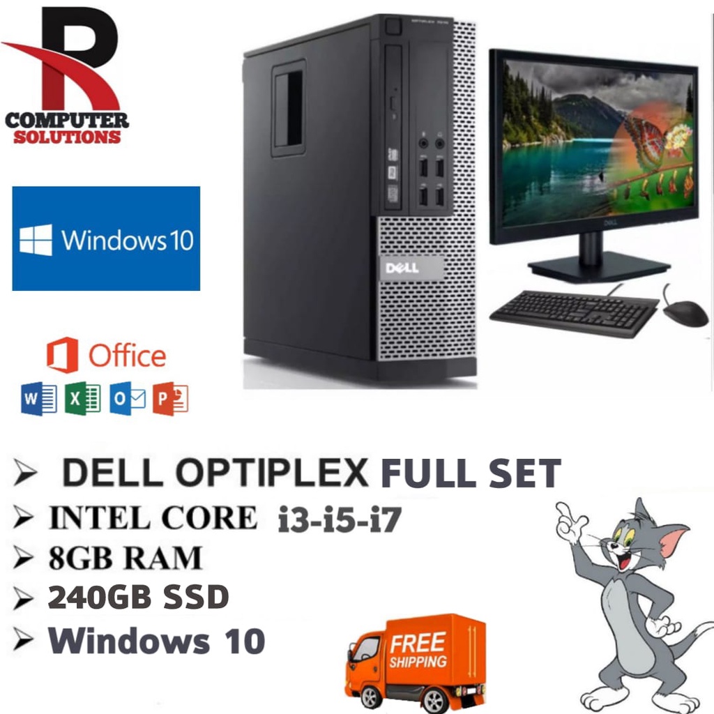 DELL OPTIPLEX FULL SET - INTEL CORE i3-i5-i7 MIX MODEL [ Refurbished ...