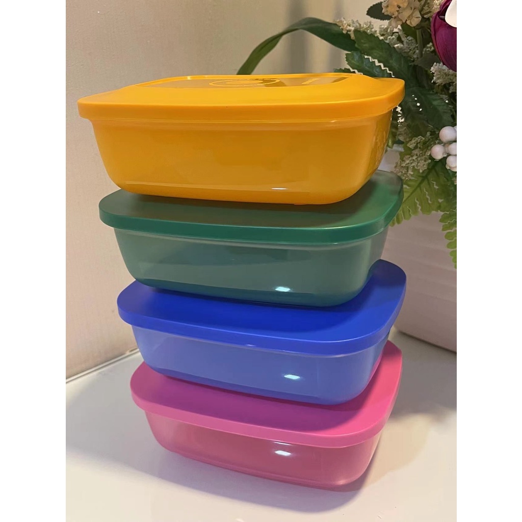 Tupperware Small Rectangular Saver 500ml/ Ezy Pack 650ml-Bekas makanan ...