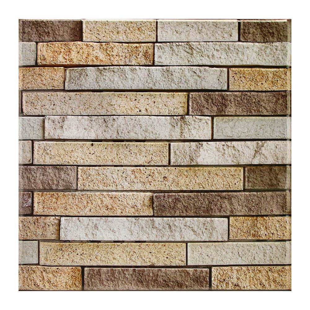3D Faux Stone Wall Sticker Self Adhesive 3D Wall Panel Stone Wallpaper ...